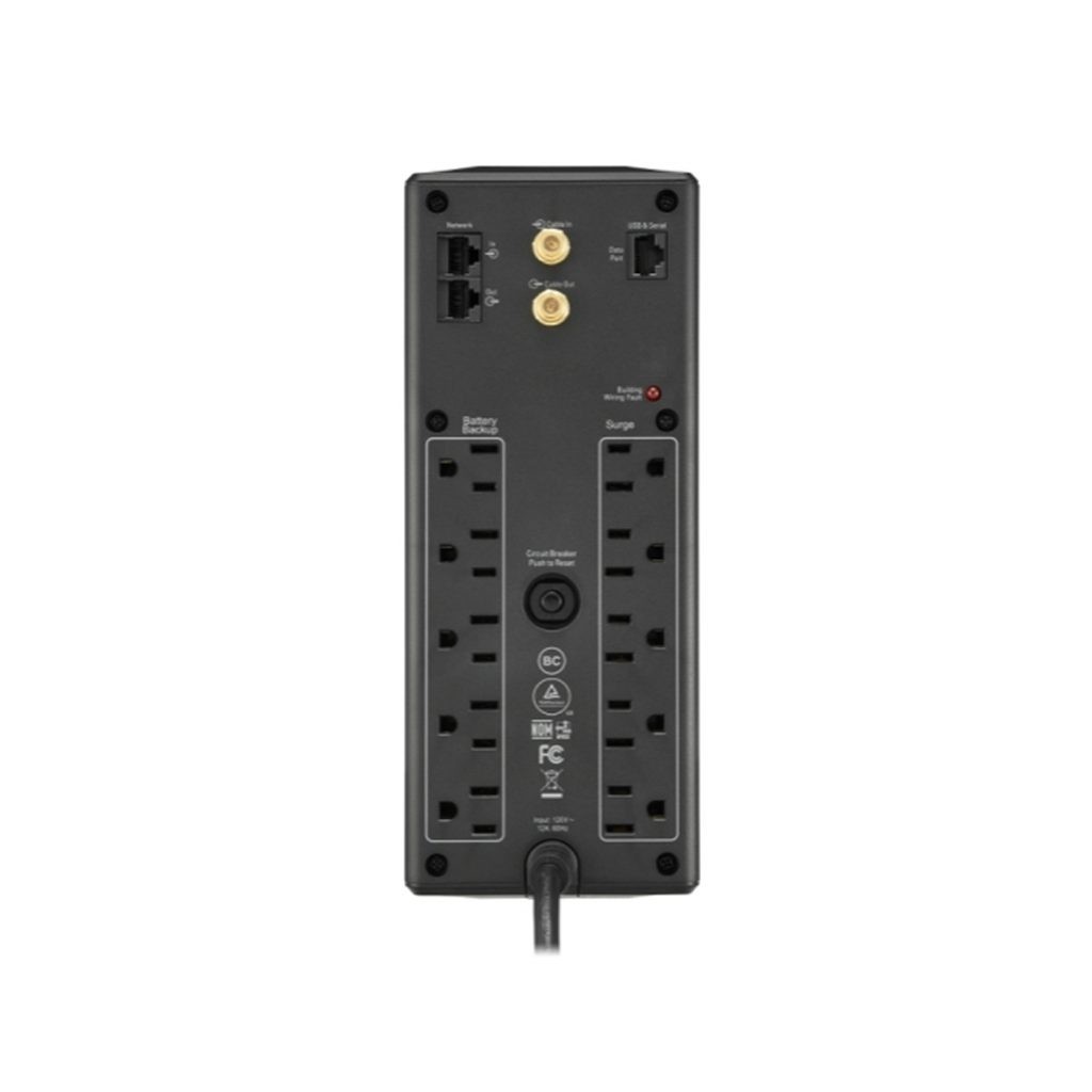 APC Back UPS Pro BX1350M, Compact Tower, 1350VA, AVR, LCD, 120V - REDICOMER